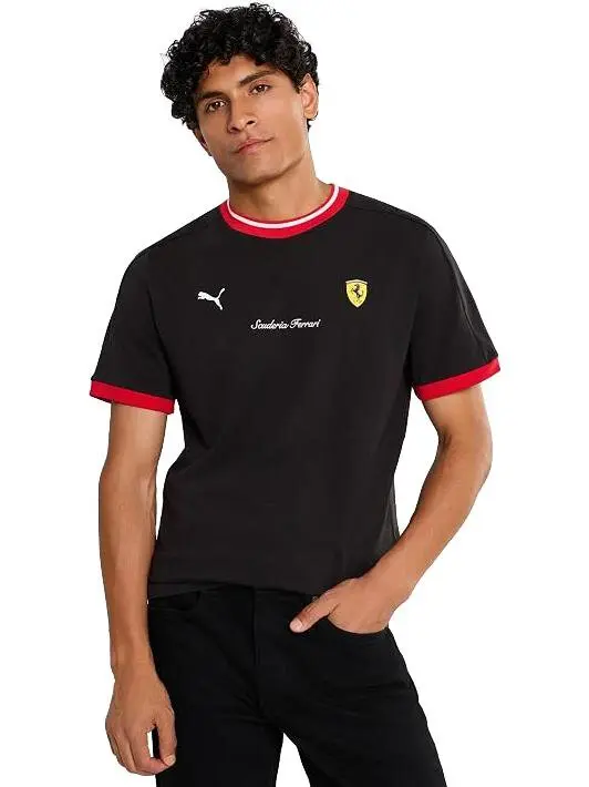 PUMA Scuderia Ferrari Lifestyle T-shirt Clothing - Black