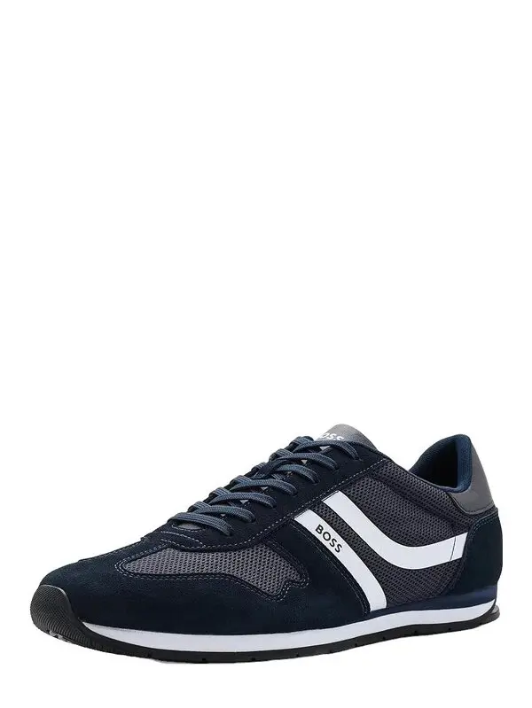 BOSS Levon Lace-up Low-top Sneakers - Blue