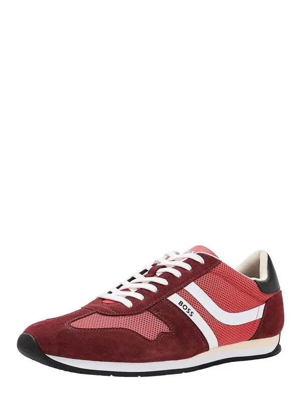 BOSS Levon Lace-up Low-top Sneakers - Red
