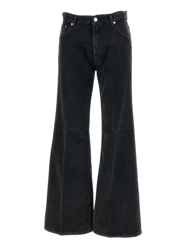HAIKURE Clara Velvet Pier Trousers - Nero