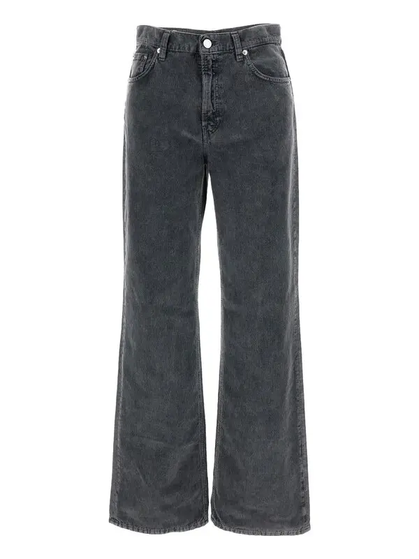 HAIKURE Velvet Corduroy Trousers - Grey
