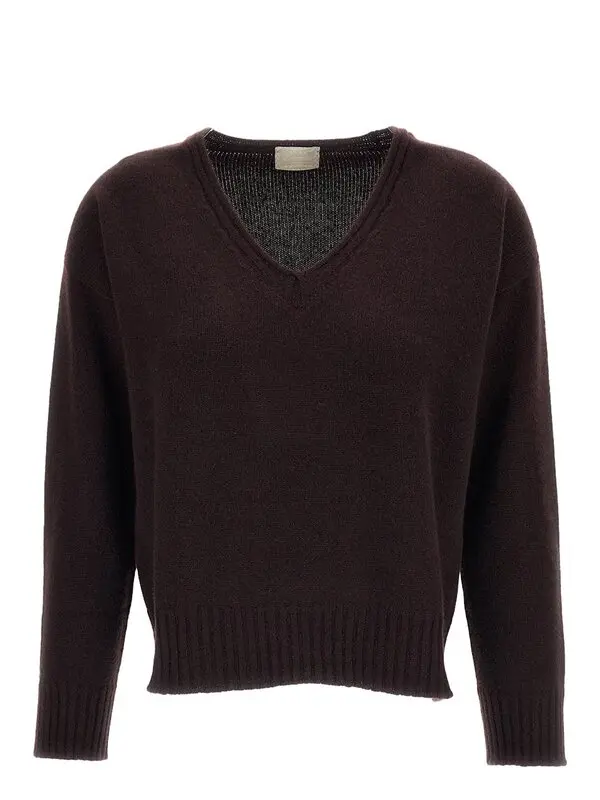 DRUMOHR V-neck Cashmere Sweater - Brown