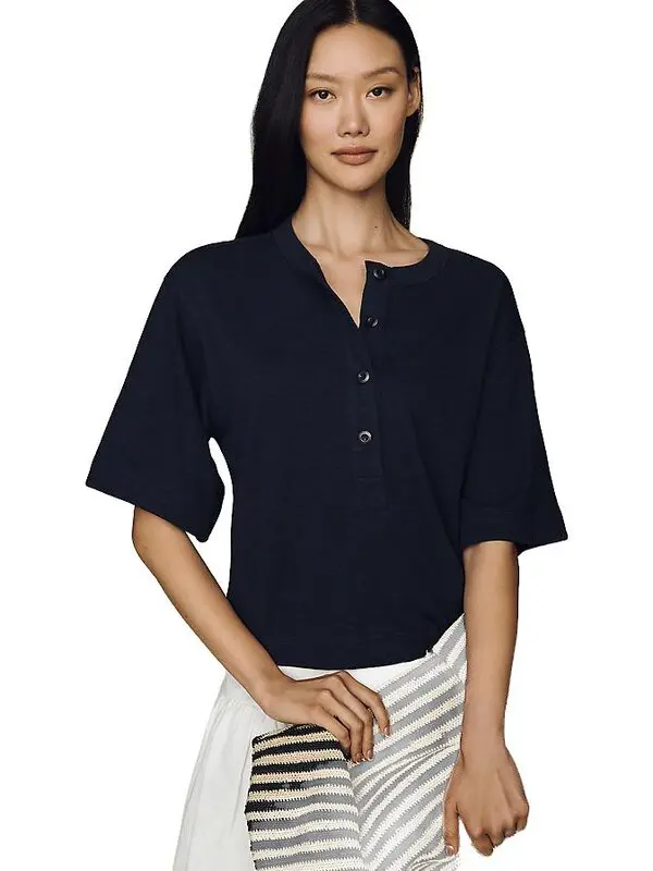 Sanctuary Freya Cotton Top - Navy