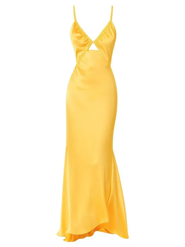 EXQUISE Itzel Maxi Dress - Yellow