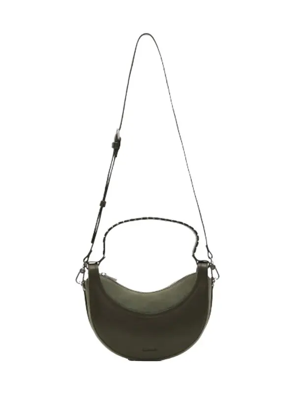 ÉCOTORIE Leif Shoulder Bag With Repurposed Leather Handle - Green