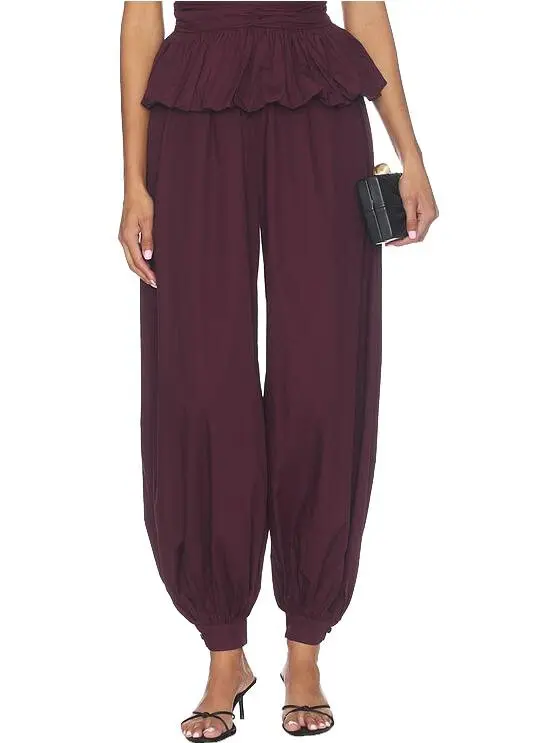 ROTATE BY BIRGER CHRISTENSEN Balloon Pleated Pants - Zinfandel