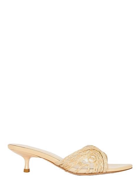 Raye Aylin Sandal In Neutral - Raffia