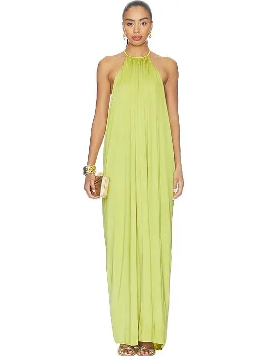 Nbd Mahira Gown In Green - Citron