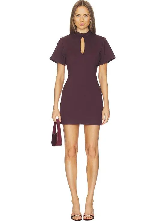 Steve Madden Karlina Cut Out Dress - Chocolate