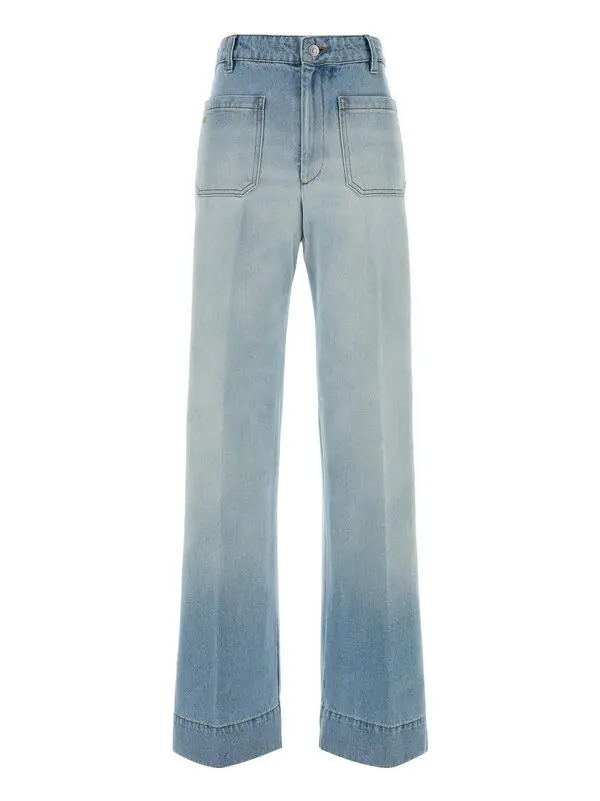 Victoria Beckham Alina Flare Jeans - Blue