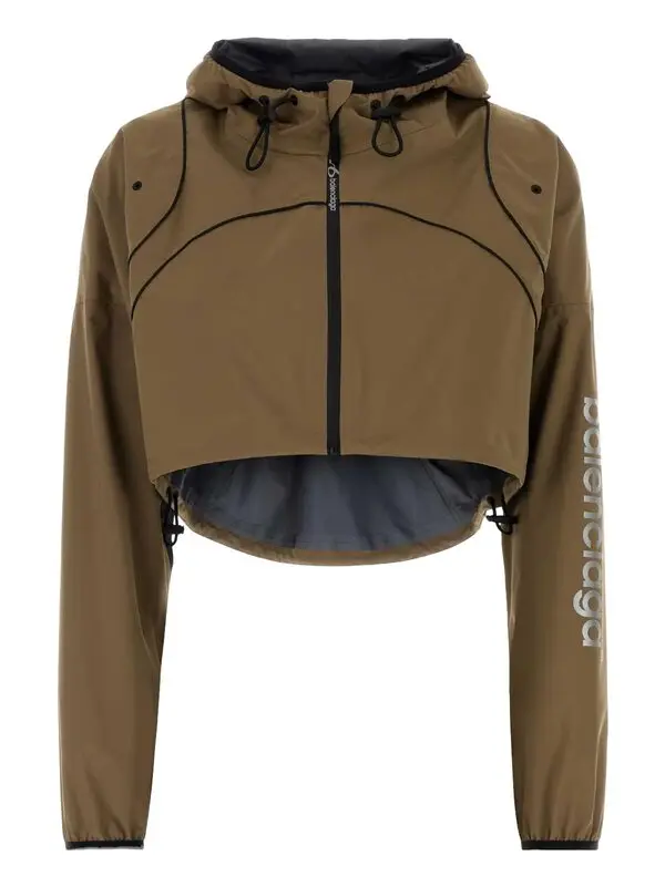 Balenciaga Biscuit Tech Fabric Windbreaker - Brown