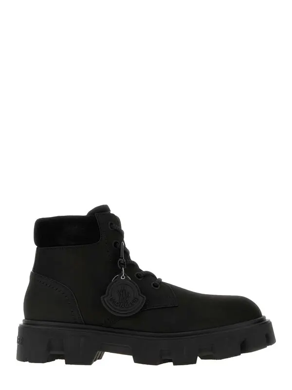 Moncler Suede Peak City Ankle Boots - Black