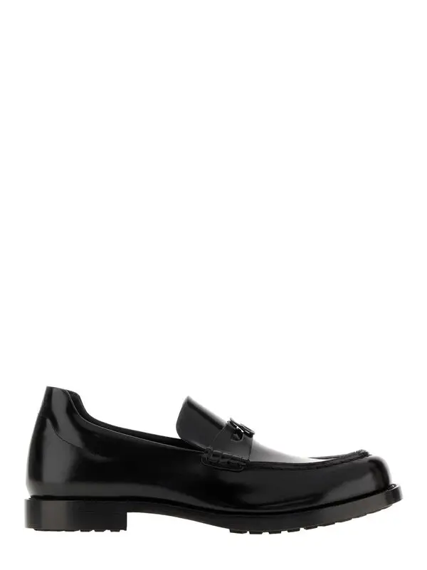 Balenciaga Leather Loafers - Black