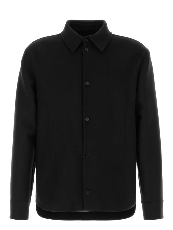 JIL SANDER Wool Shirt - Black