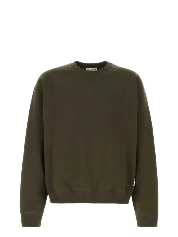 JIL SANDER Cotton Sweatshirt - Green