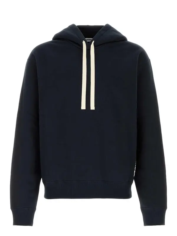 JIL SANDER Midnight Cotton Sweatshirt - Blue