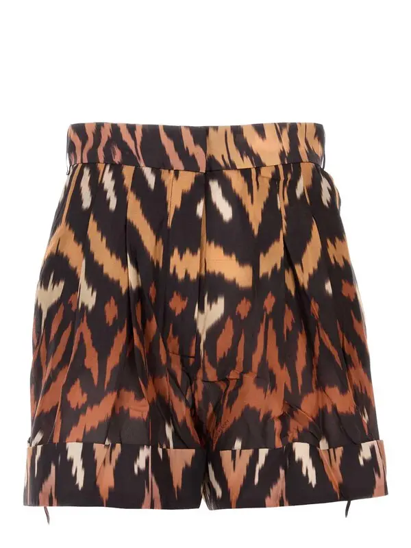 Zimmermann Printed Silk Aster Shorts - Multicolor