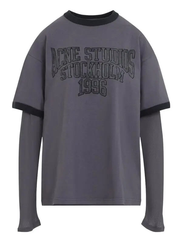 Acne Studios Long-sleeve Layered T-shirt - Gray