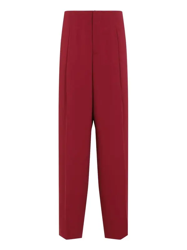 Alberta Ferretti Cady Straight Pants - Red