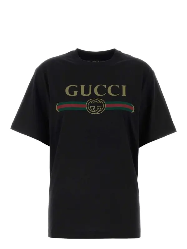 Gucci Cotton Blend T-shirt - Black