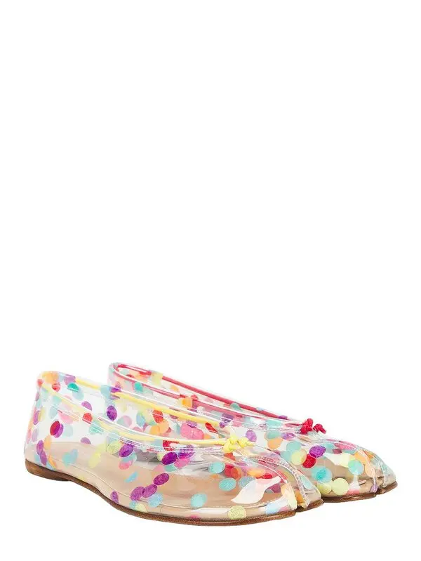 MAISON MARGIELA Tabi Ballerina Flat - Transparent & Multicolor