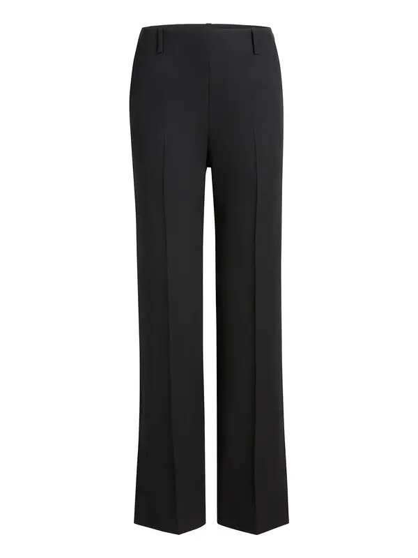 Khaite Grenare Wool Trousers - Black