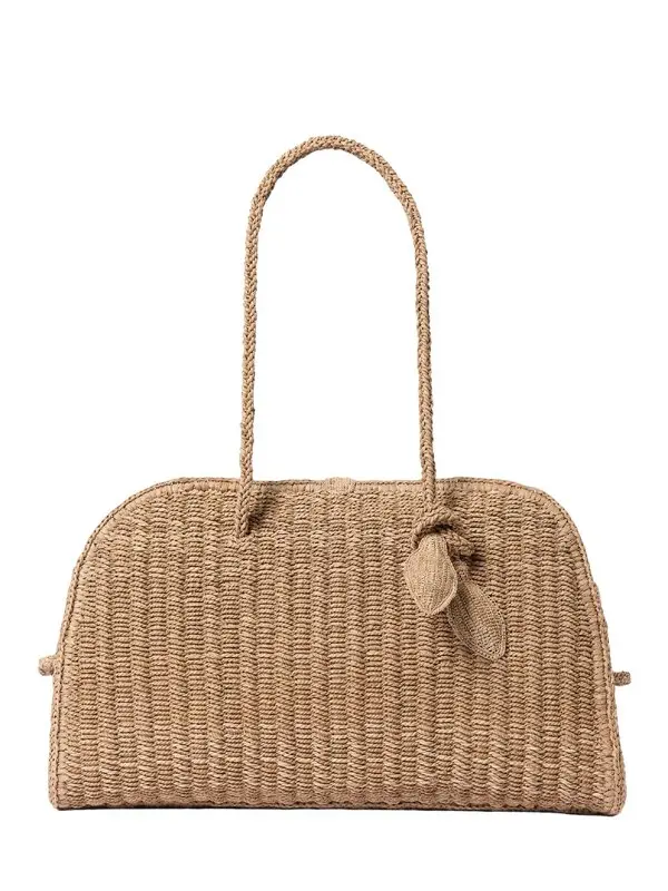 Jacquemus Le Turismo Raphia Leather Bag - Neutral