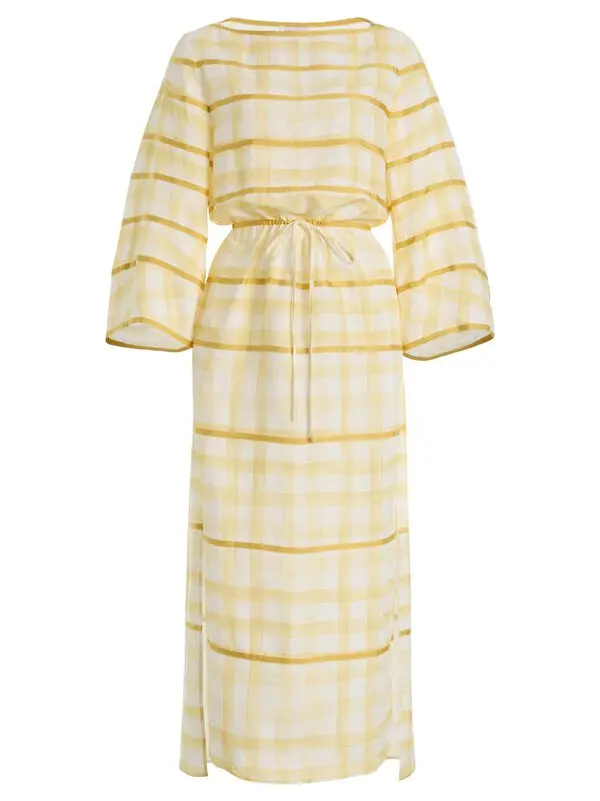 Rosie Assoulin Ribbon Caftan Dress - Yellow