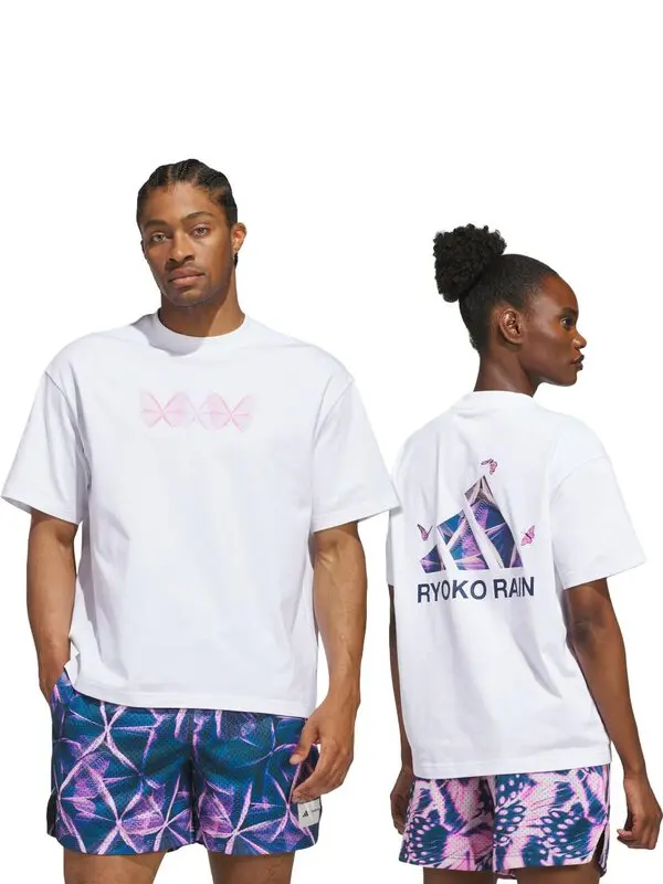 Adidas Ryoko Rain Stadium Light Graphic Tee - White