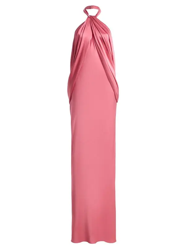 DEME The Caspia Silk Maxi Dress - Pink