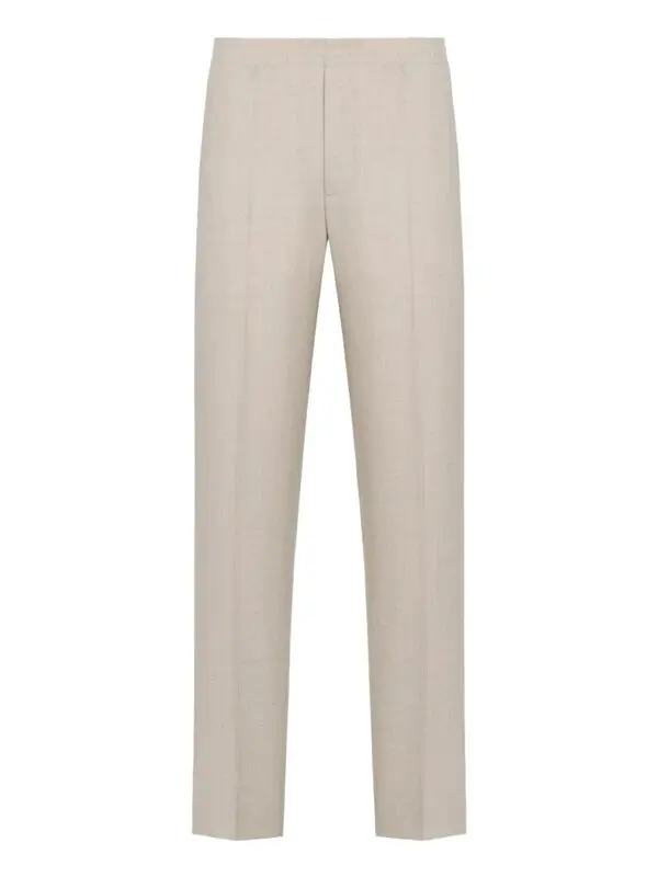 Dior Pleat Detailed Tailored Pants - Nude