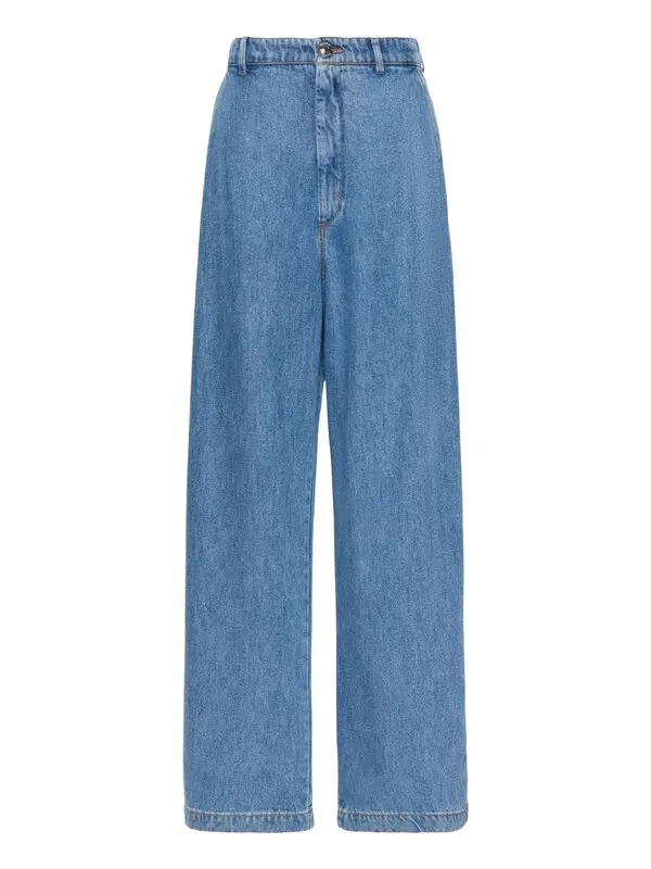 Sportmax Pioppo Wide-leg Jeans - Blue