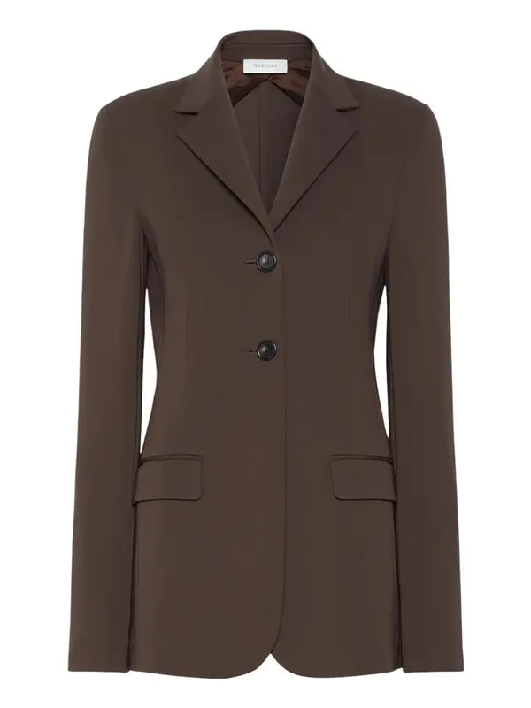 Sportmax Tailored Long-sleeve Blazer - Brown