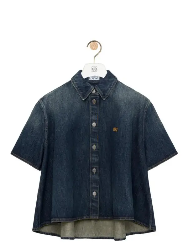 Loewe Short Sleeve Trapeze Shirt - Black