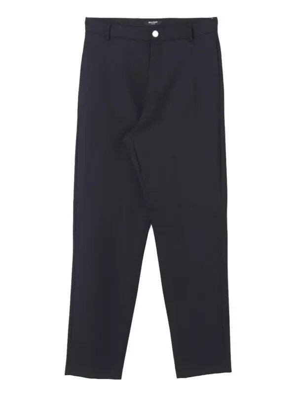 Balmain Belt Loop Tailored Pants - Black