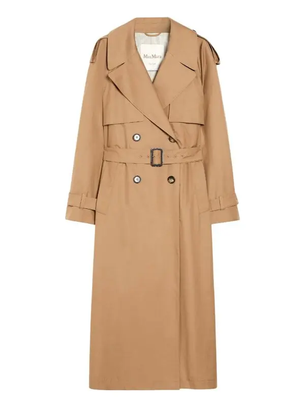 Max Mara Double-breasted Belted Trench Coat - Camel