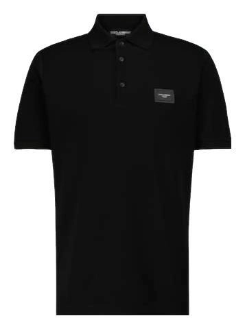 Dolce & Gabbana Short-sleeved Polo Shirt - Black