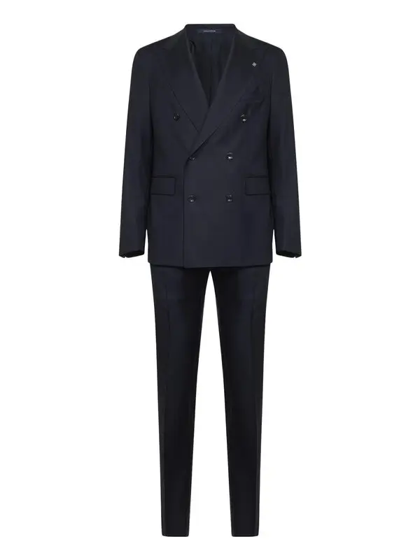 Tagliatore Double-breasted Tailored Suit - Black