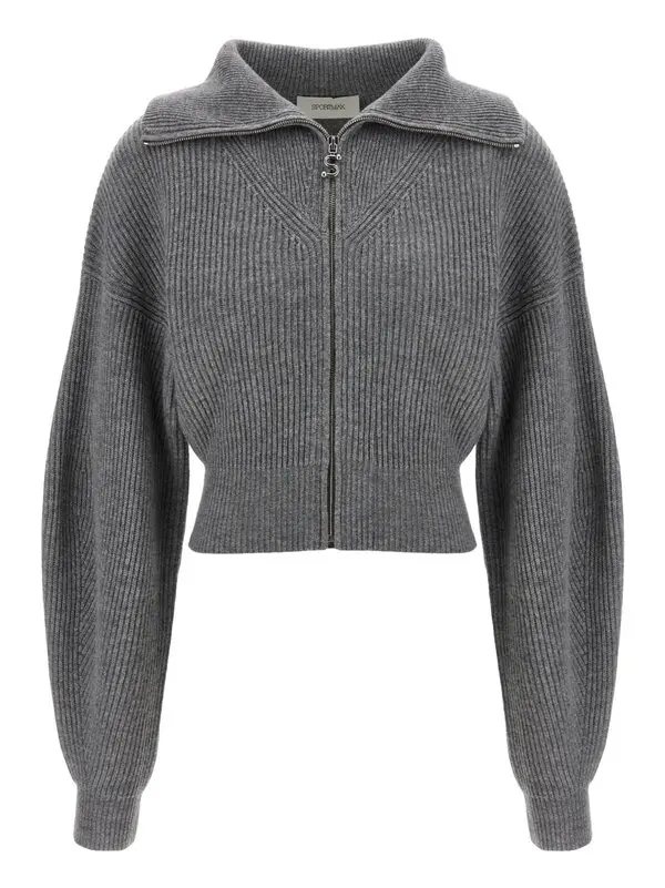Sportmax Calipso Zip-up Cardigan - Gray