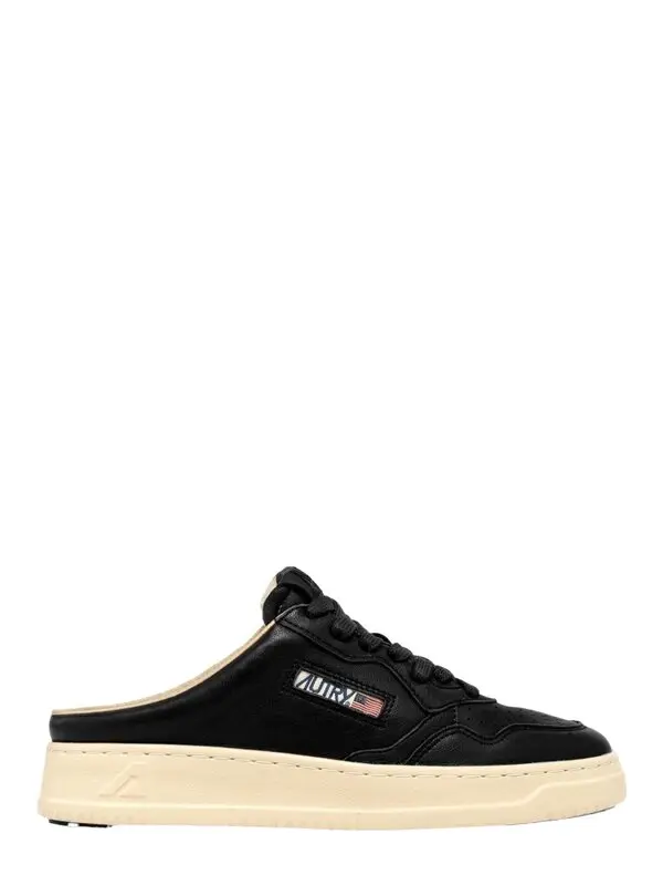 AUTRY Medalist Mule Sneakers In Napa Leather - Black
