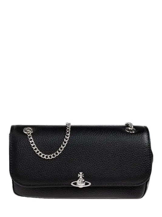 VIVIENNE WESTWOOD Chain Logo Crossbody Bag - Black