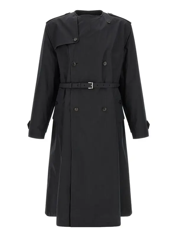 Prada Cotton Blend Coat - Black