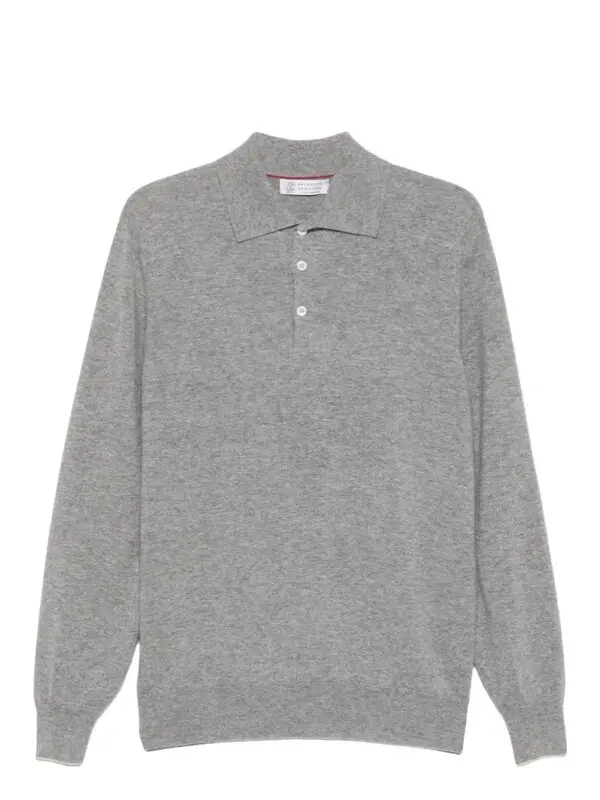 Brunello Cucinelli Long-sleeve Polo Shirt - No