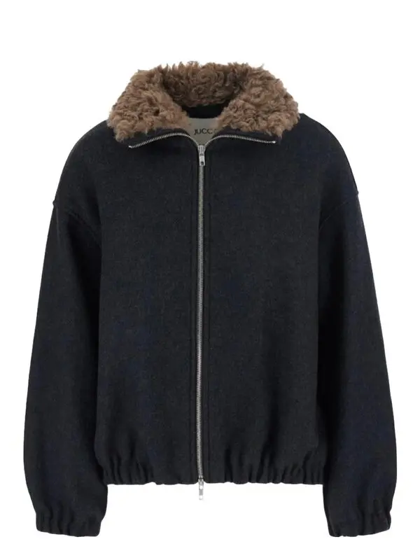 JUCCA Zip-up Bomber Jacket - Grey