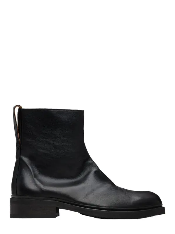 Our Legacy Daimono Zip Leather Boots - Black