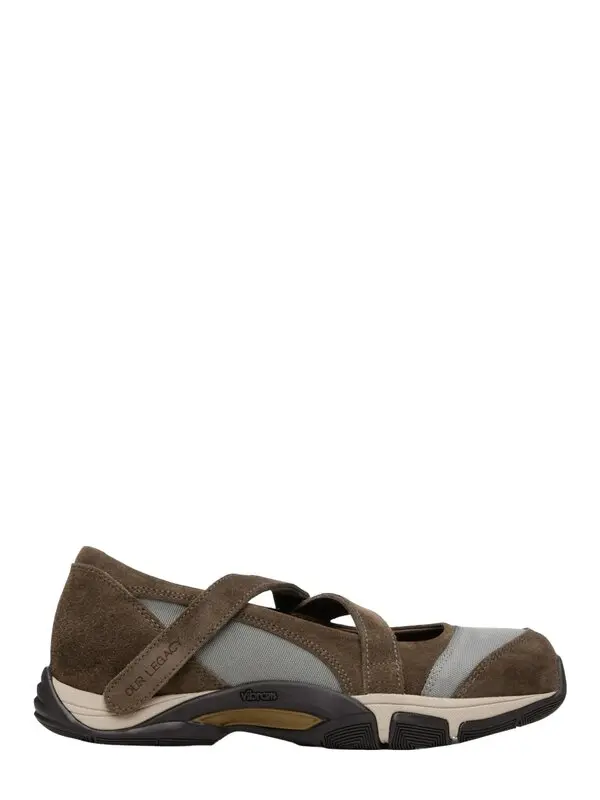 Our Legacy Mary Jane Strap Low-top Sneakers - Silver/green