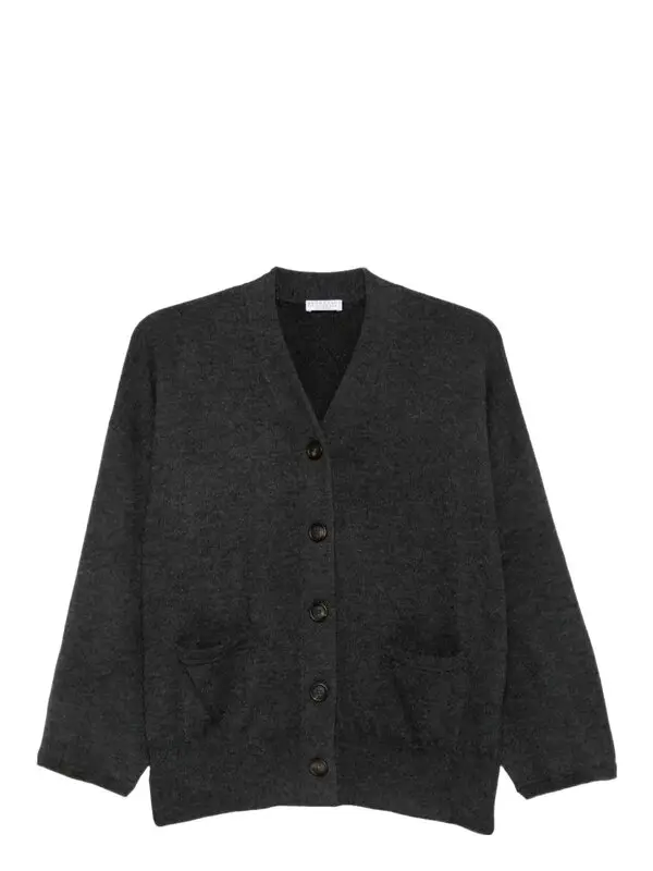Brunello Cucinelli Button-up Cashmere Cardigan - Black