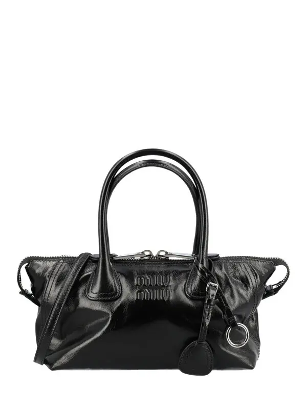 Miu Miu Leather Shoulder Bag - Black