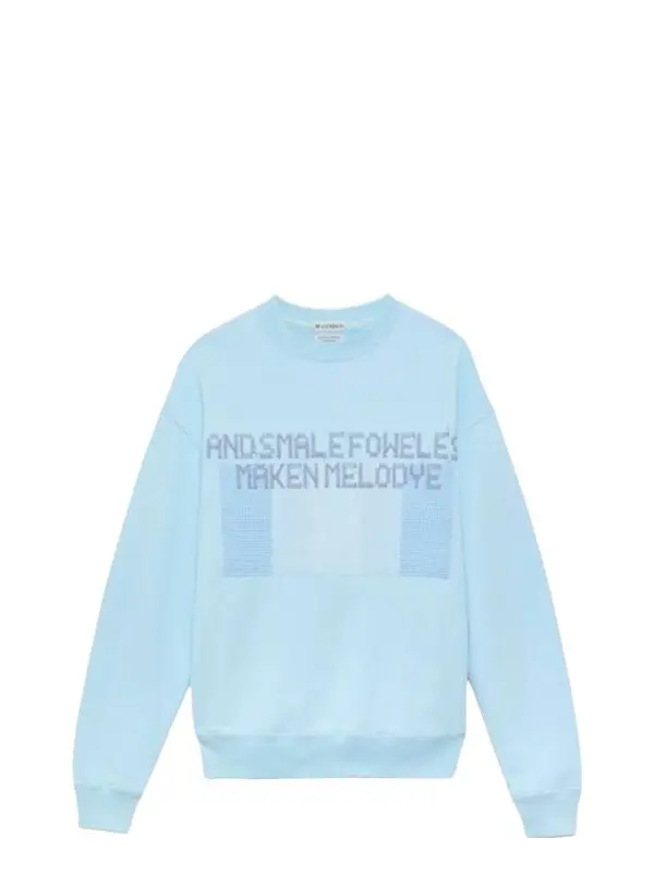 J.W.ANDERSON Painted Birds Sweatshirt In Sky Blue - Sky-blue