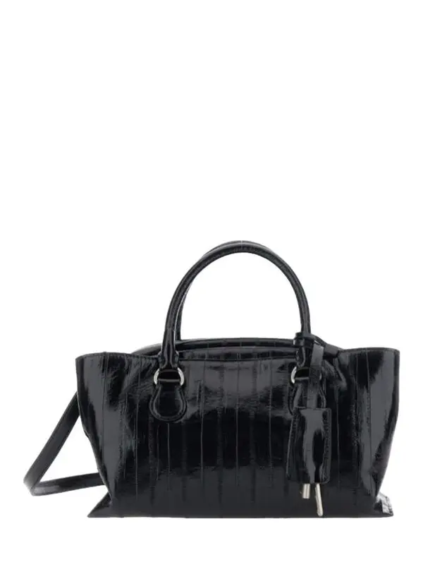 OSOI Top-handle Shoulder Bag With Dual Handles - Black